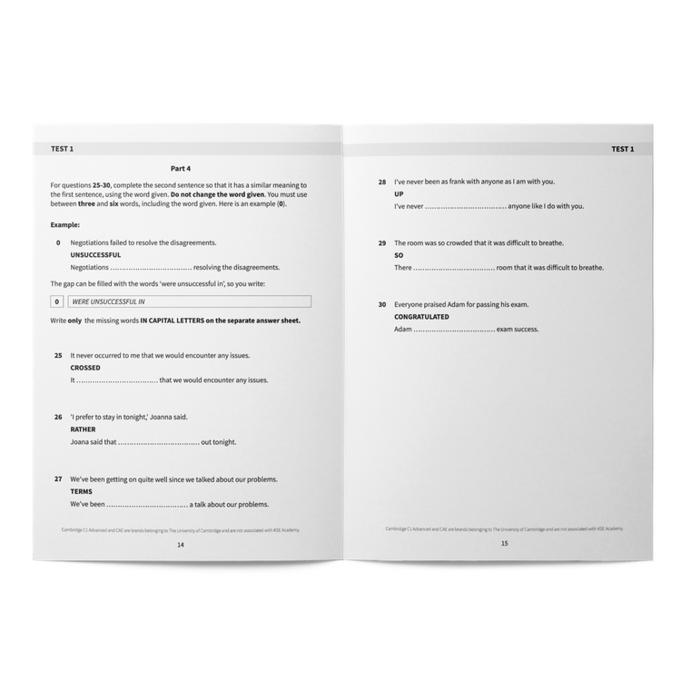 Use of English B2 | 10 Use of English Tests for B2 First (FCE)